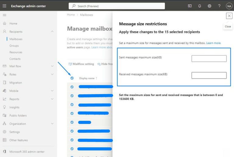 Configure Message Size Limits on O365 - Simplify IT Solutions